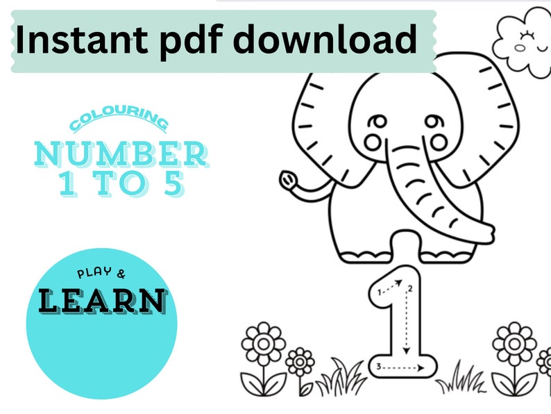 Colouring Printable ,number Printable ,kids Colouring ,kindergarten ...