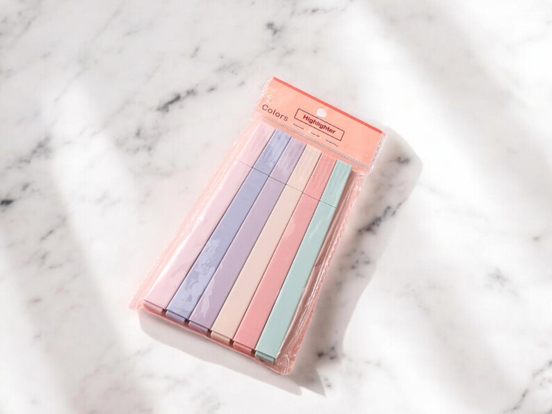 Cute Highlighter Set | Dual Tip Pastel Markers | Cute Stationery ...
