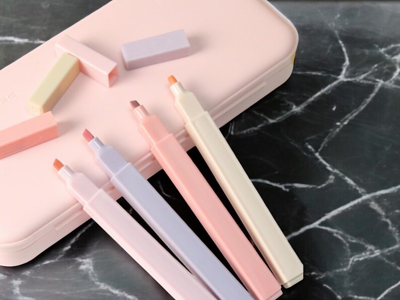 Cute Highlighter Set | Dual Tip Pastel Markers | Cute Stationery ...
