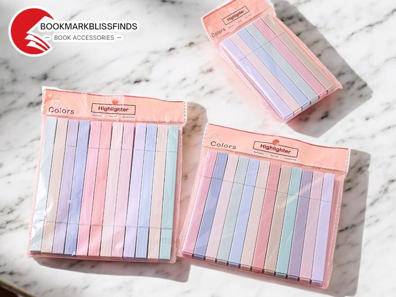 Cute Highlighter Set | Dual Tip Pastel Markers | Cute Stationery ...