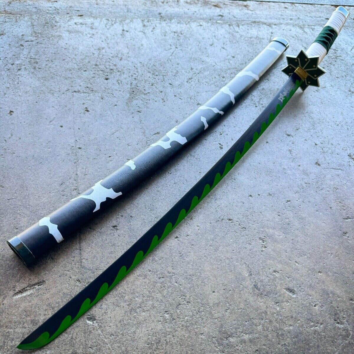 Anime Sword Cosplay,40 Demon Slayer Sanemi's Green Sword Anime Series ...