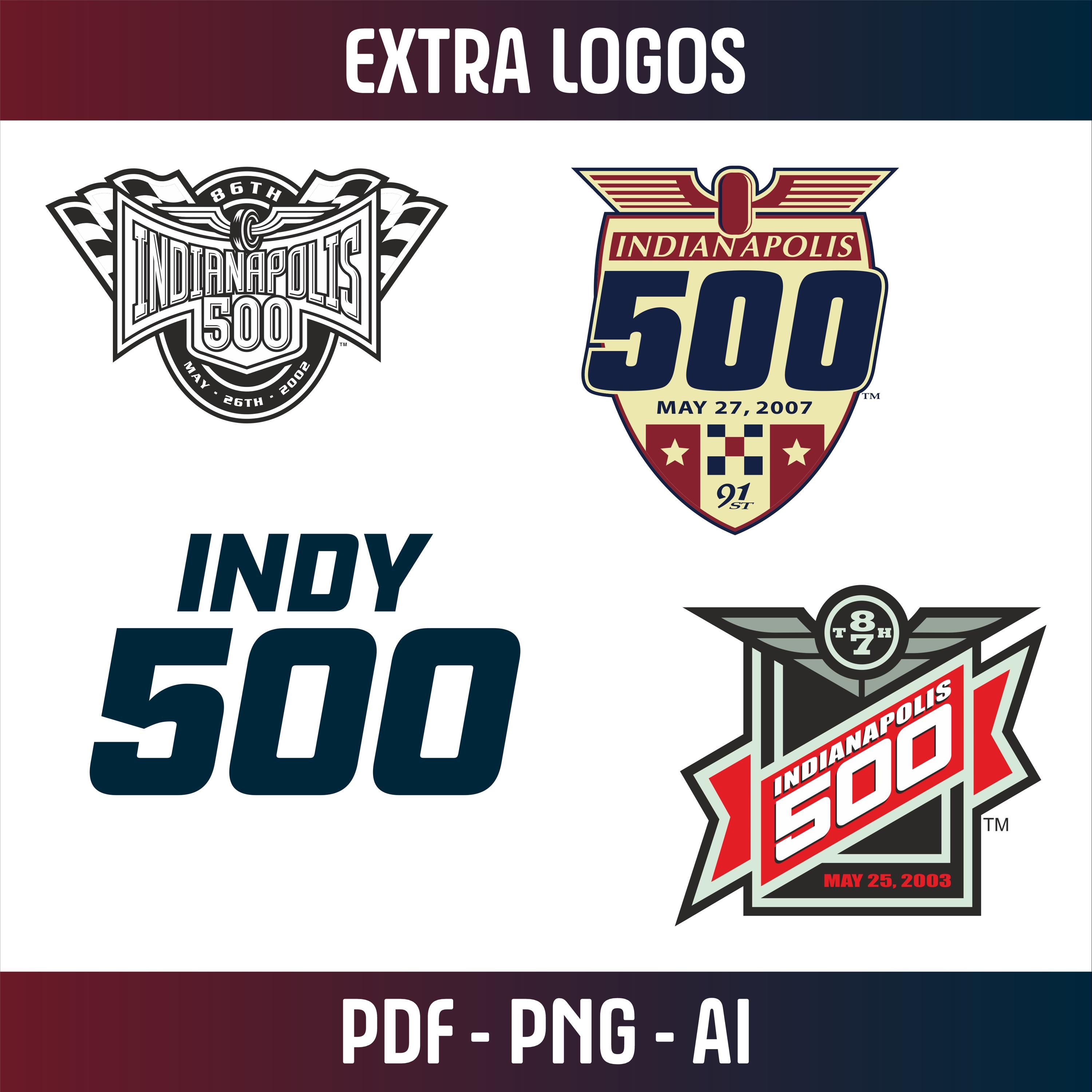 INDIANAPOLIS 500 LOGOS VECTOR 2010-2025,indianapolis 500 Logos Png ...