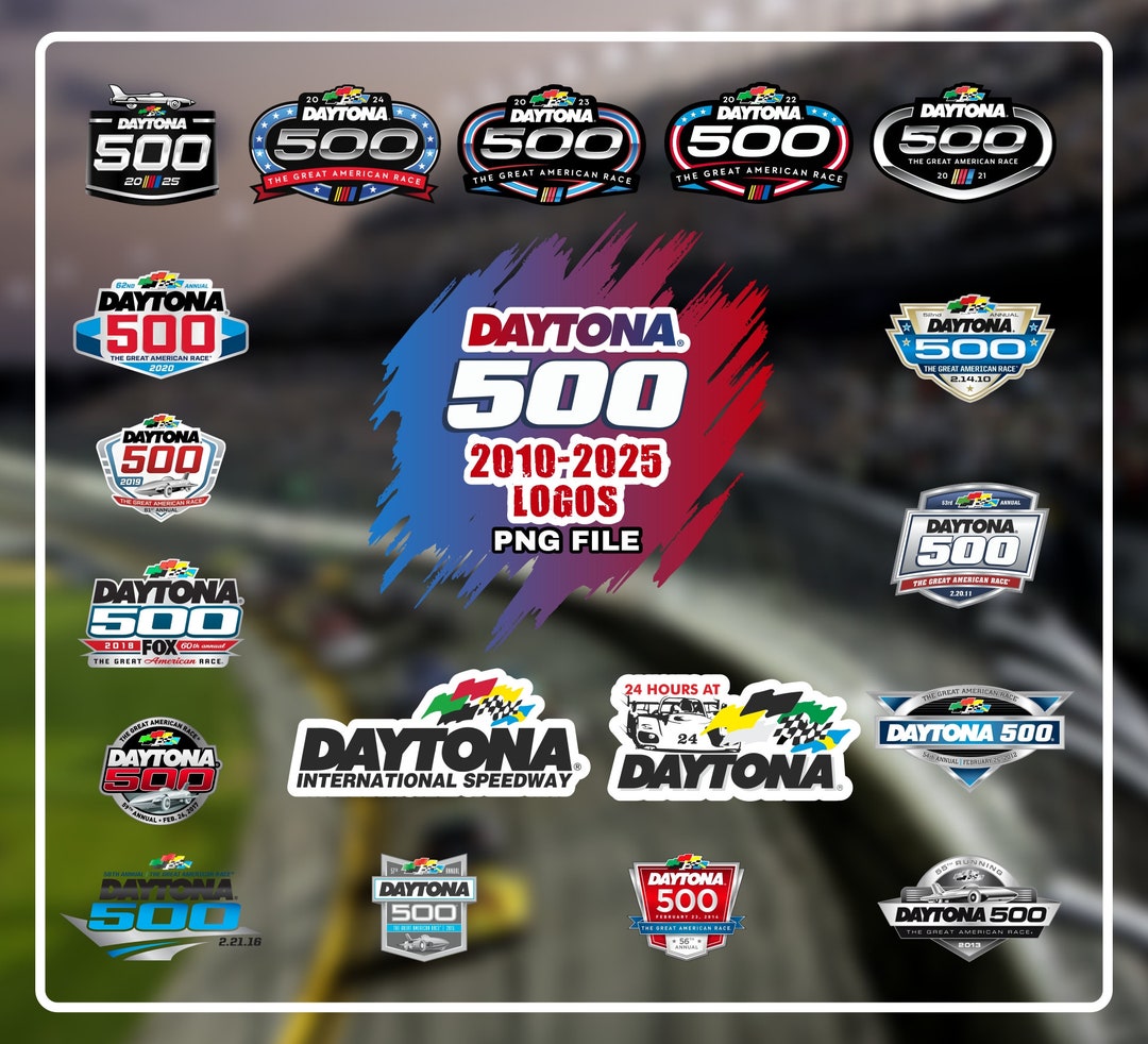 Daytona 500 Logos 2010-2025: Digital Design Set (PNG) - Etsy