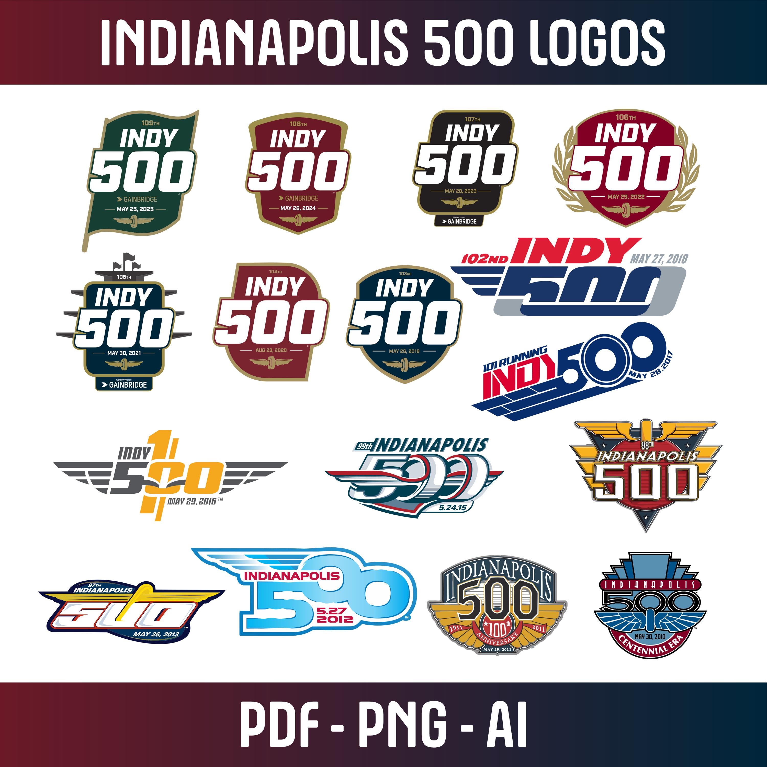 INDIANAPOLIS 500 LOGOS VECTOR 2010-2025,indianapolis 500 Logos Png ...