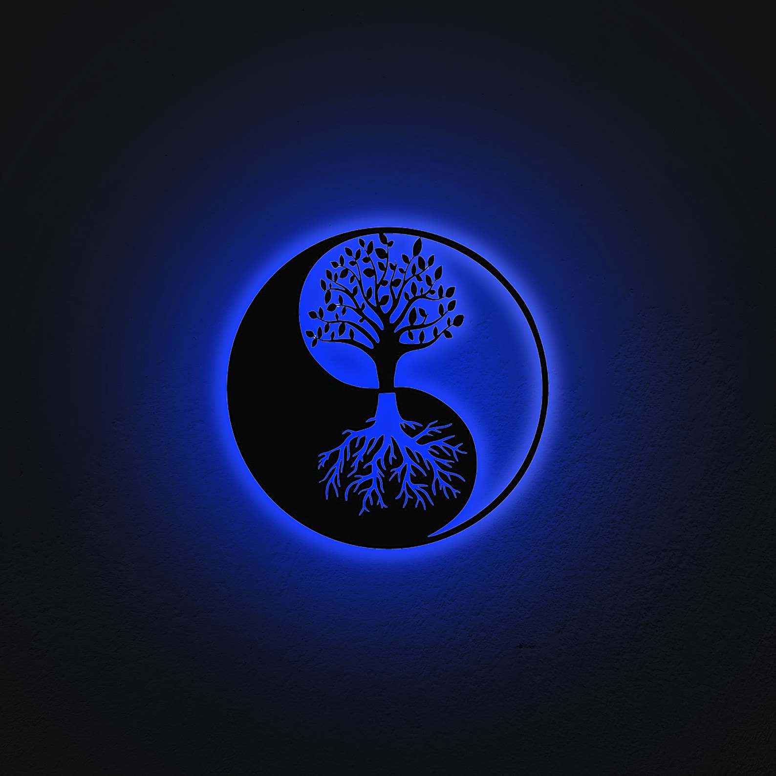 LED Tree of Life Wall Decor: RGB Light-up Wood Art - Etsy