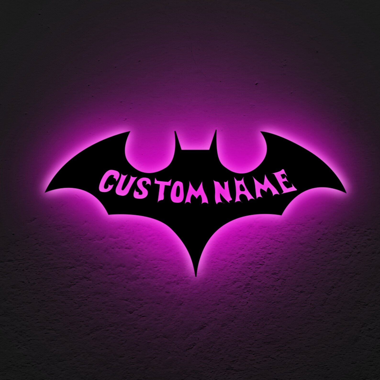 Personalized Name Lighted-up Wall Decor , Custom Wall Sign , Home Decor ...