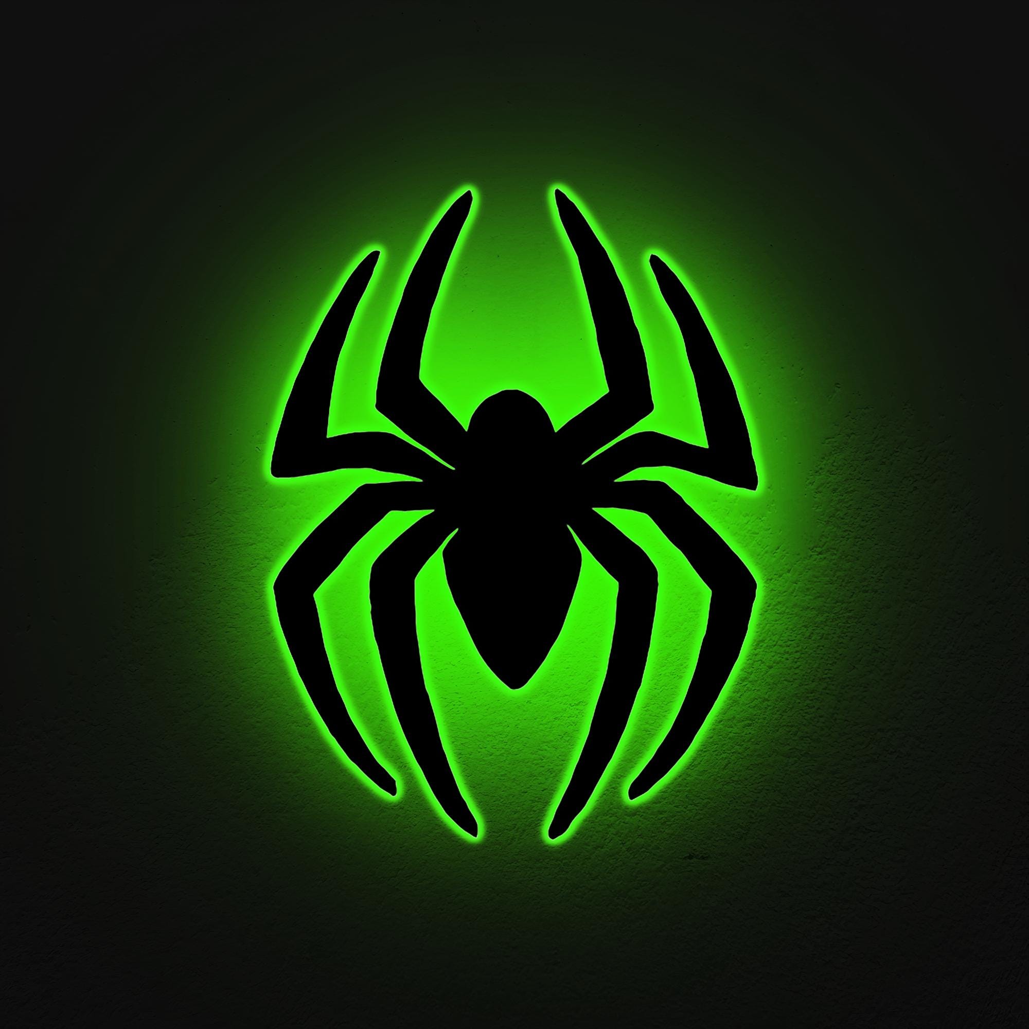Spider Led Sign Wall Decor, , Superhero Wall Light, Iconic Spider Light ...