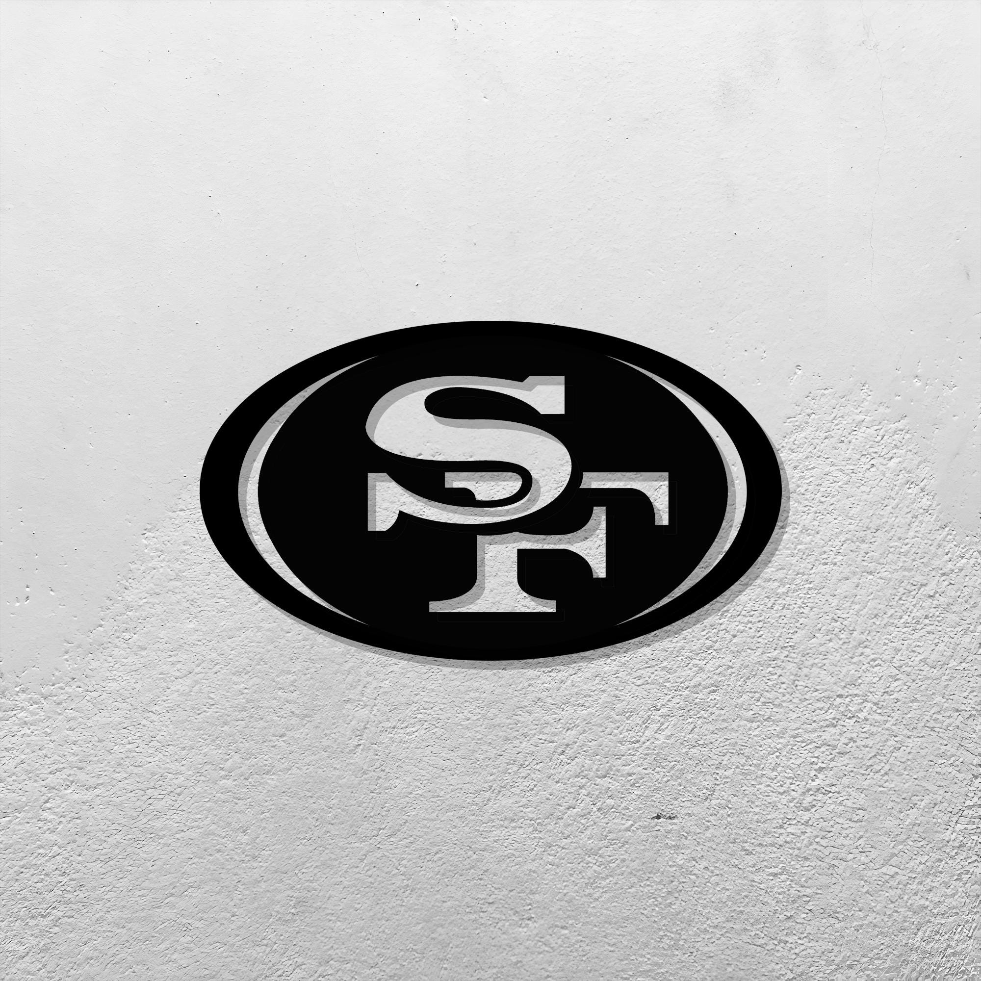 San Francisco 49ers Wall Art With Led Light, San Francisco Ligted up ...