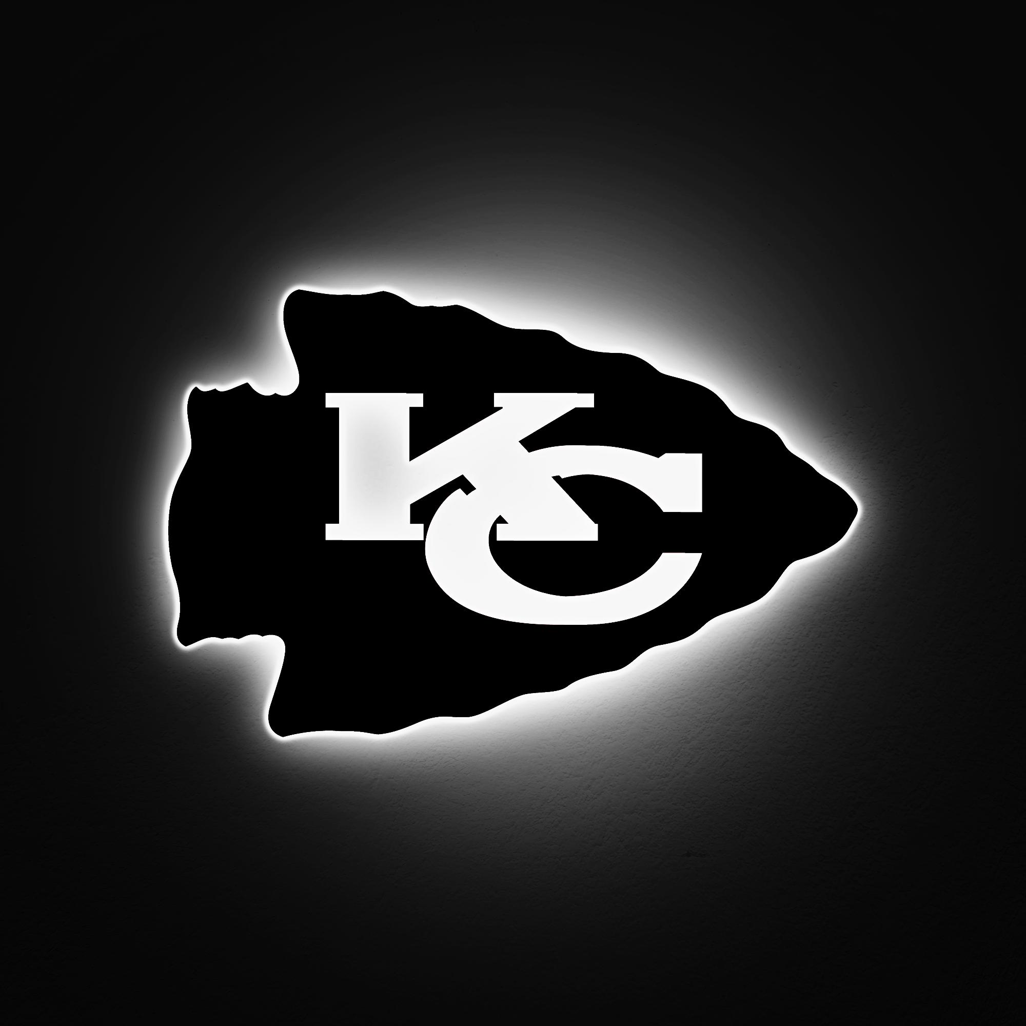 Kansas City Chiefs LED Wall Decor: Color Changing Football Sign - Etsy