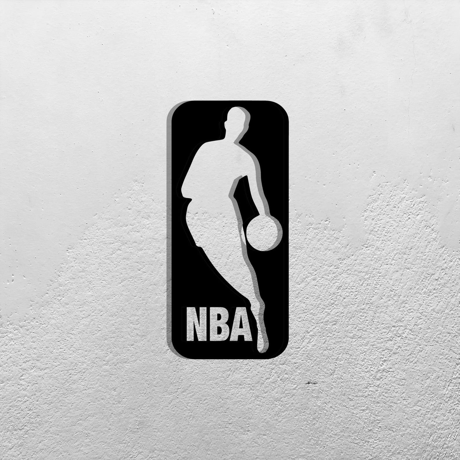 NBA LED Wall Sign: Color Changing Lighted Wood Decor - Etsy