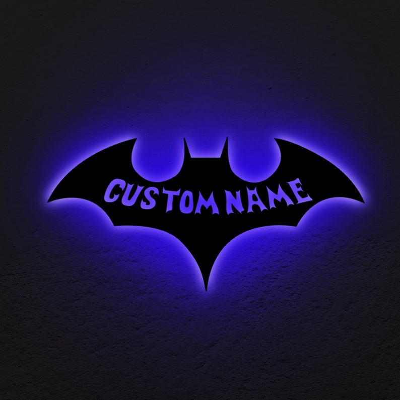 Personalized Name Lighted-up Wall Decor , Custom Wall Sign , Home Decor ...
