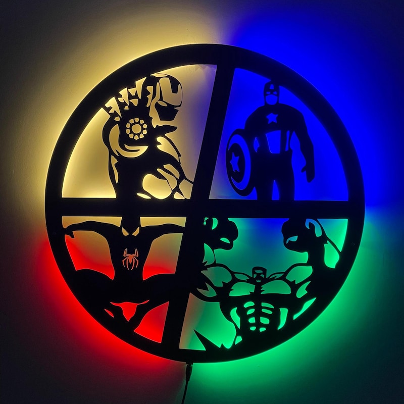 Avengers Night Light - Etsy