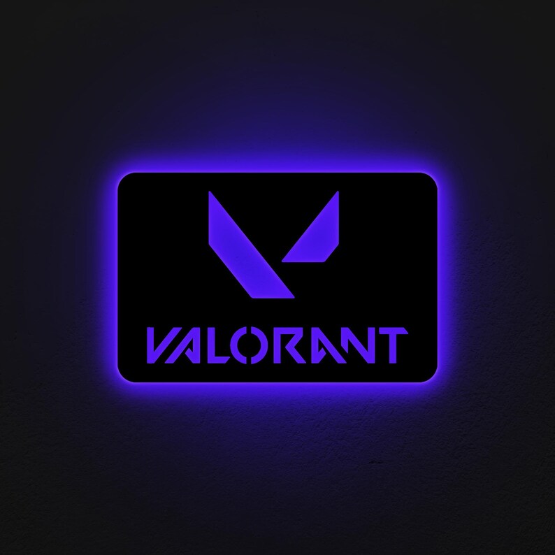 Valorant LED Sign: RGB Gaming Room Decor, Gamer Gift - Etsy