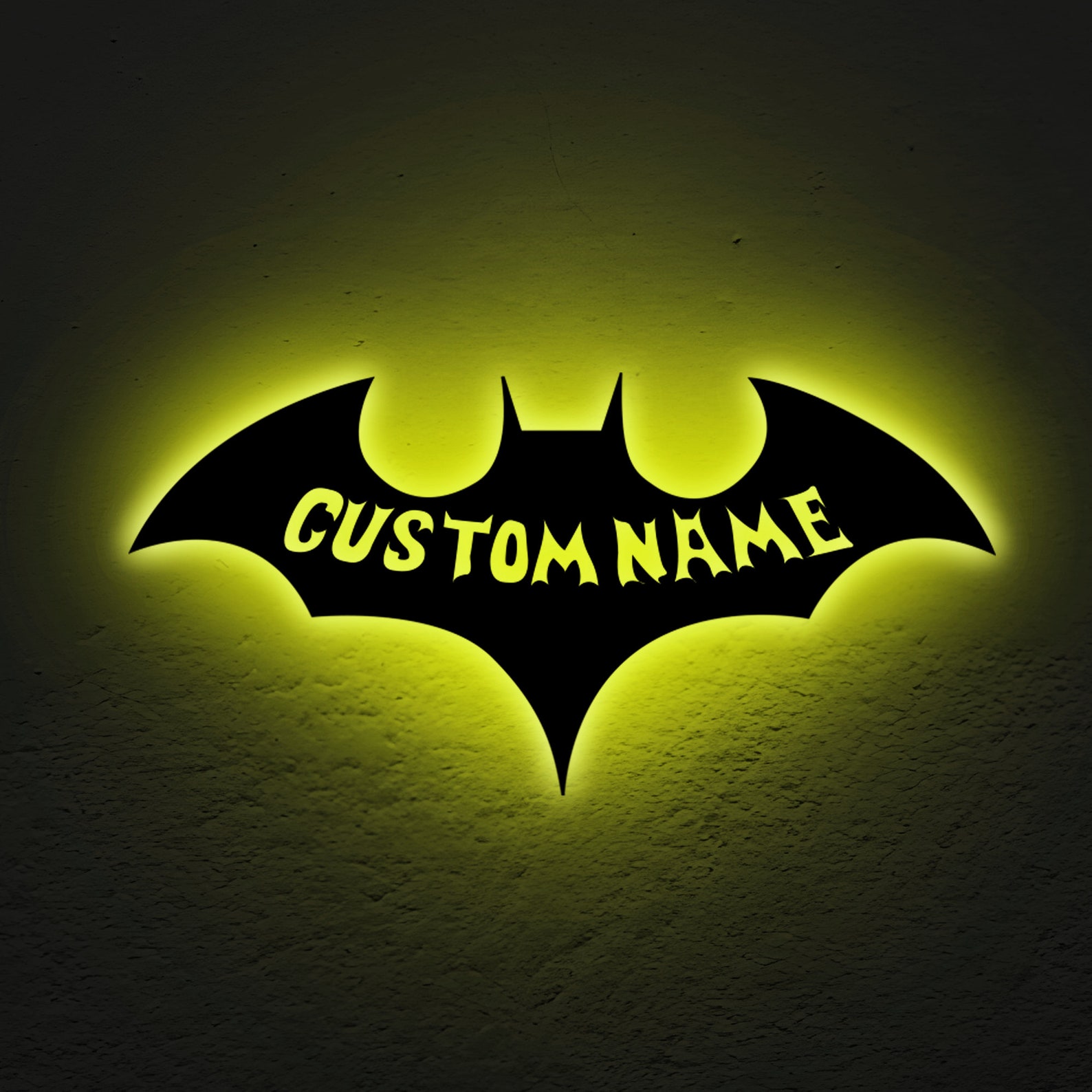 Personalized Name Lighted-up Wall Decor , Custom Wall Sign , Home Decor ...