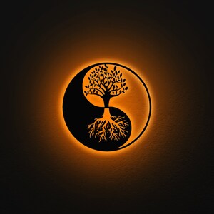LED Tree of Life Wall Decor: RGB Light-up Wood Art - Etsy