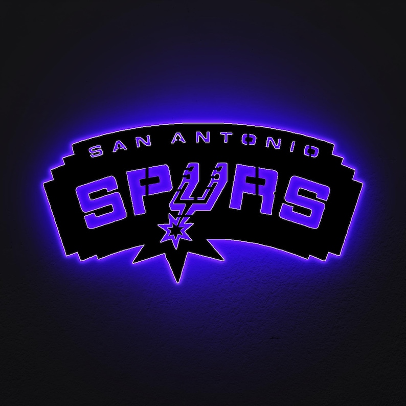 San Antonio Spurs LED Wall Decor: NBA Fan Gift - Etsy