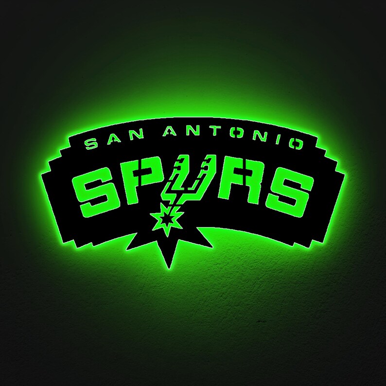 San Antonio Spurs LED Wall Decor: NBA Fan Gift - Etsy