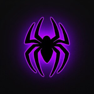 Spider Led Sign Wall Decor, , Superhero Wall Light, Iconic Spider Light ...