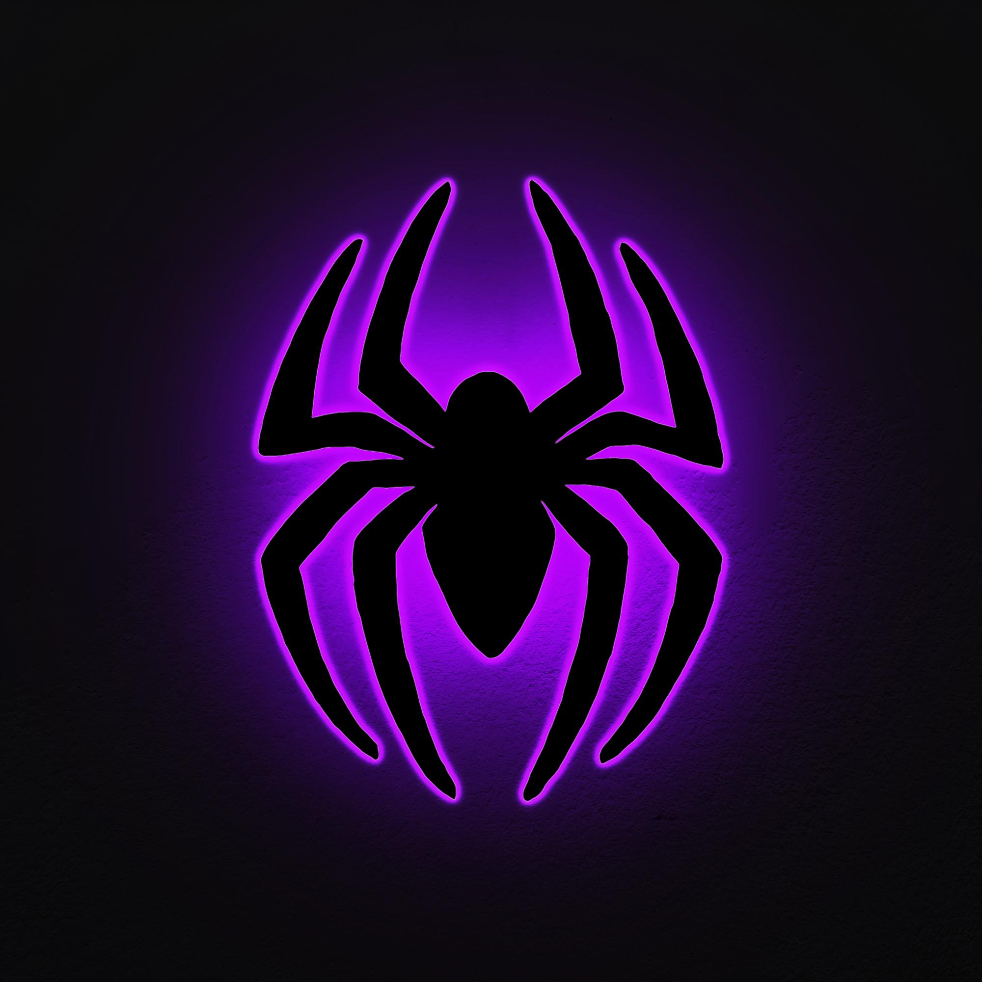 Spider Led Sign Wall Decor, , Superhero Wall Light, Iconic Spider Light ...