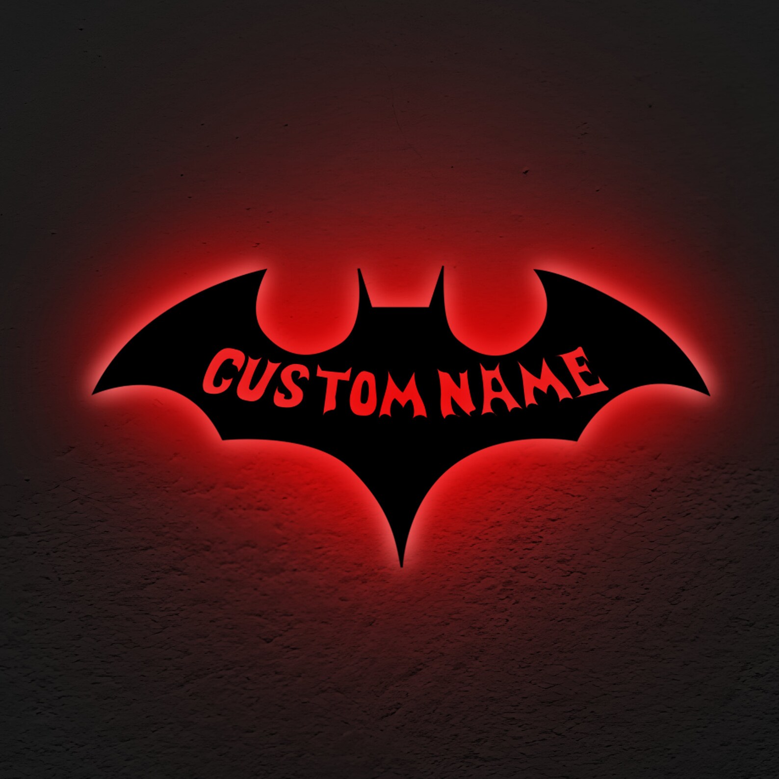 Personalized Name Lighted-up Wall Decor , Custom Wall Sign , Home Decor ...
