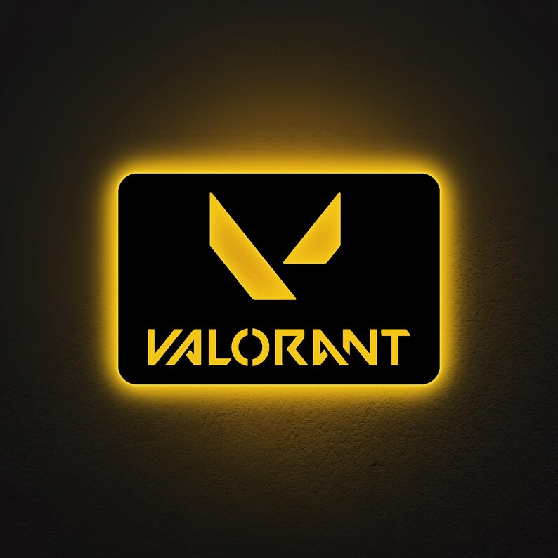 Valorant LED Sign: RGB Gaming Room Decor, Gamer Gift - Etsy