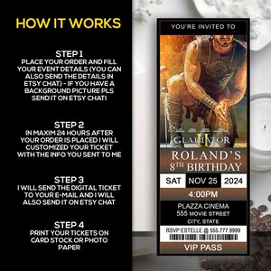 Custom Movie Ticket | Cinema Movie Surprise Gift Reveal | Movie Ticket ...