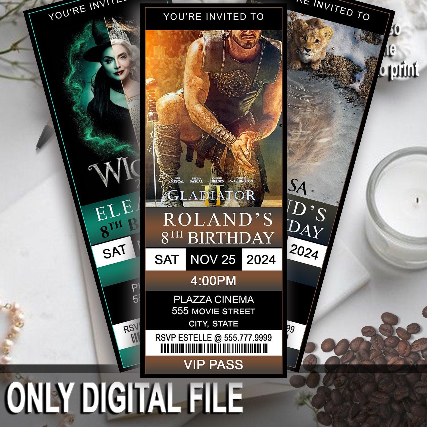 Custom Movie Ticket | Cinema Movie Surprise Gift Reveal | Movie Ticket ...