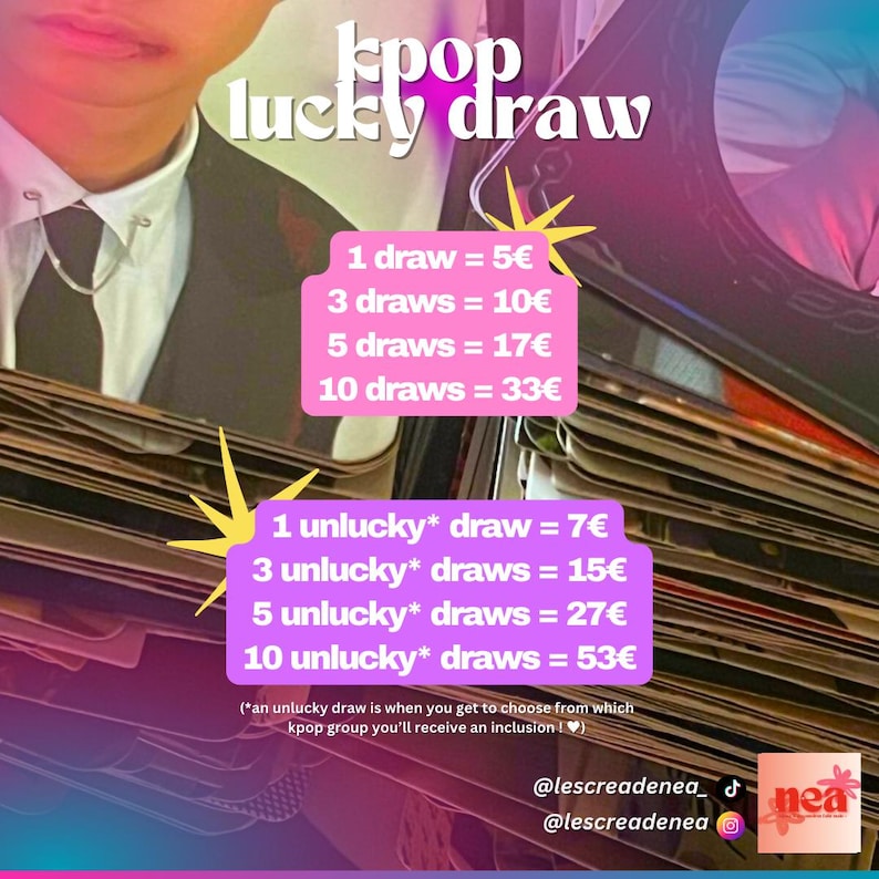 Kpop Lucky Draw, Photocards, Kpop Vending Machine, POB, PC Album ...