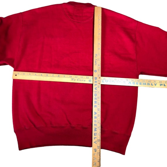 Vintage Tomato Red Allen Allen Basic Crewneck Sweatsh… - Gem