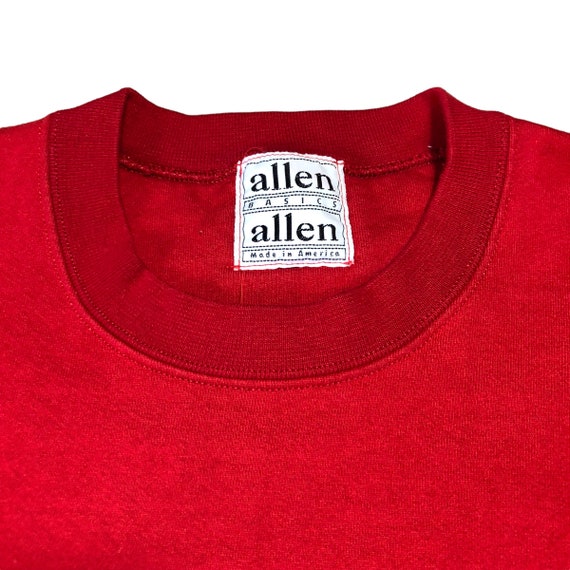 Vintage Tomato Red Allen Allen Basic Crewneck Sweatsh… - Gem