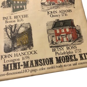 Vintage NOS 3D HO Gauge Mini-mansion Model Kit: Colonial Homes of ...