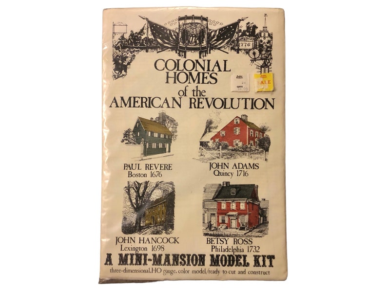 Vintage NOS 3D HO Gauge Mini-mansion Model Kit: Colonial Homes of ...