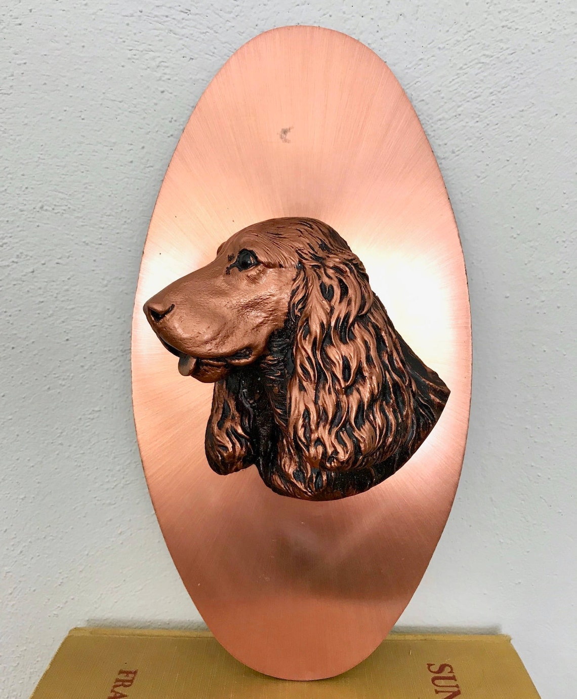 Vintage Copper Dog Wall Hanging 3D Cocker Spaniel by Copperama 1970s ...