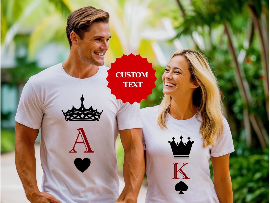 King & Queen Shirt, Matching Couples Shirts, King and Queen Matching ...