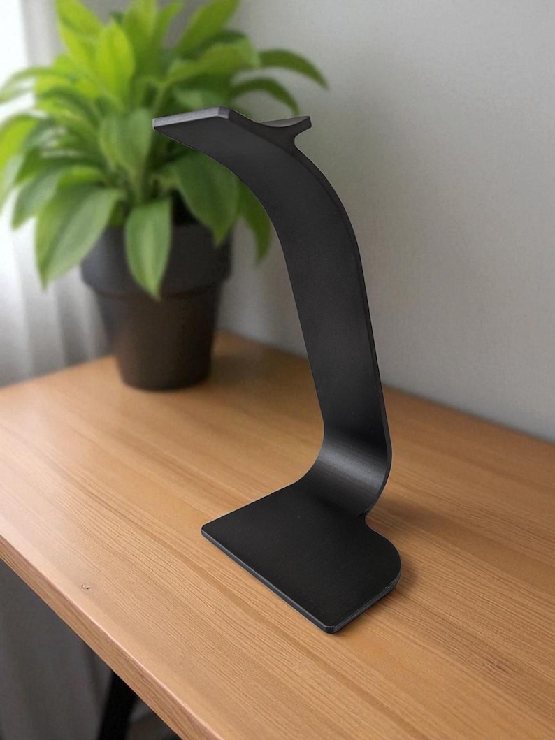 Modern Headphone Stand – 3D Printed Matte Headset Holder for Desk ...