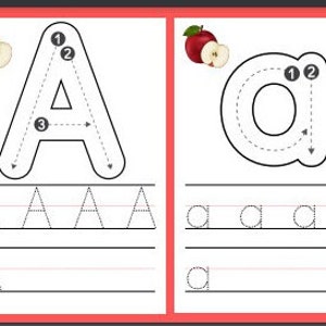 Alphabet Tracing/coloring Book Bundle - Etsy