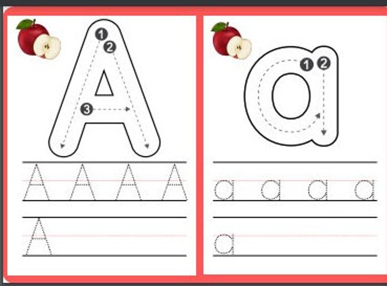 Alphabet Tracing/coloring Book Bundle - Etsy