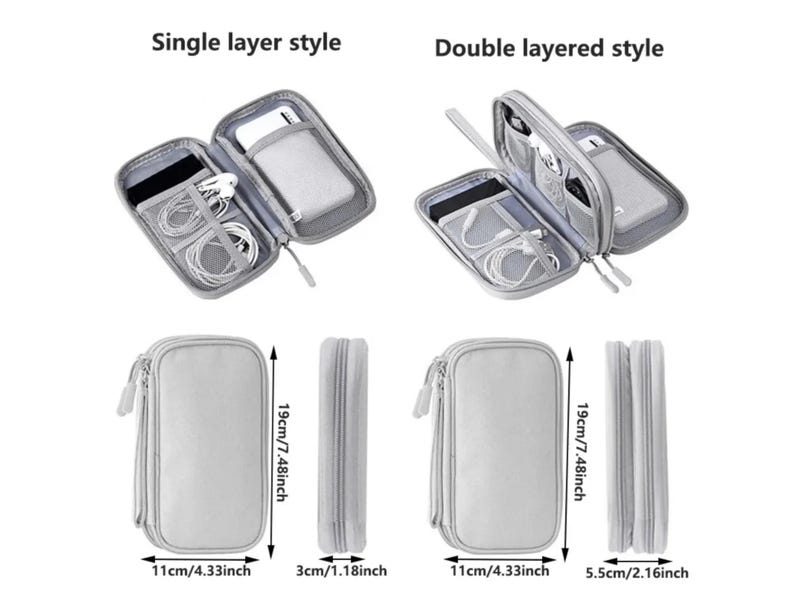 Mini Storage Pouch | Bag Supplies Accessory | Travel Cable Cord Case - Etsy