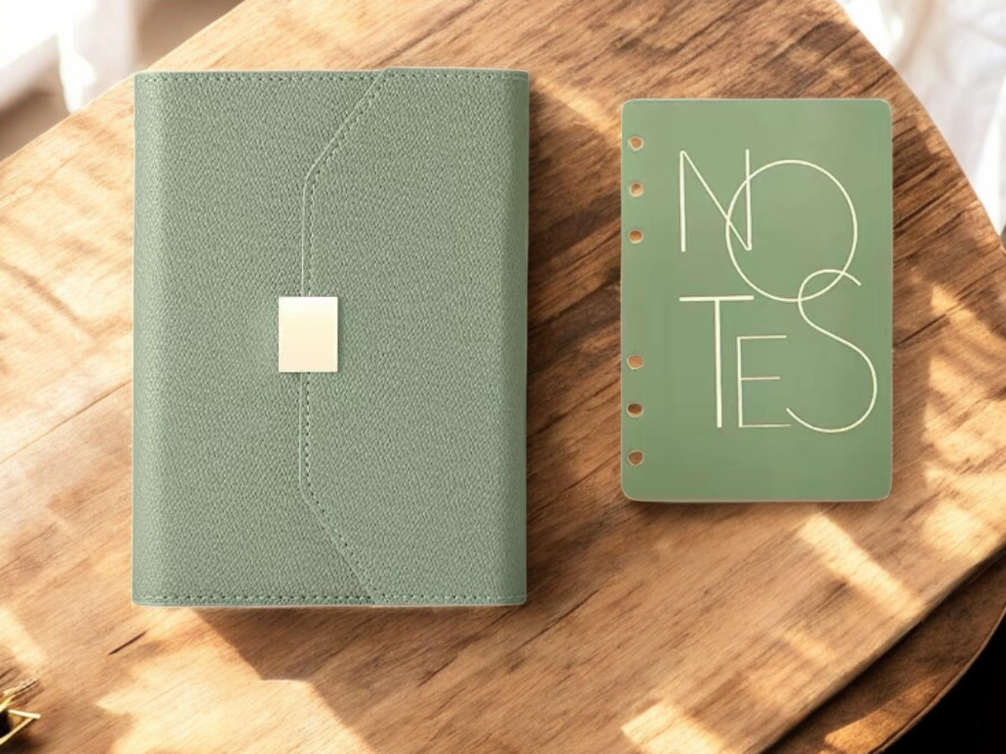 Leather Binder Notebook DIY Journal Cover Refillable Daily Planner ...