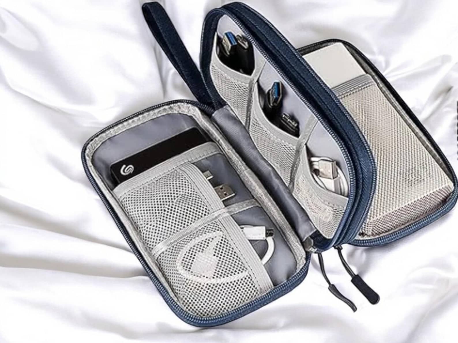 Mini Storage Pouch | Bag Supplies Accessory | Travel Cable Cord Case - Etsy