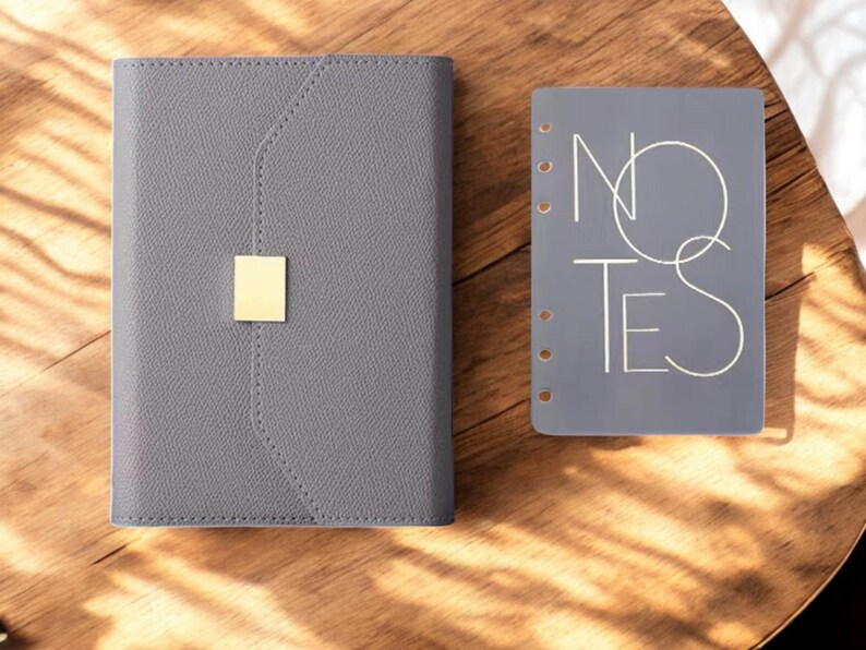 Leather Binder Notebook DIY Journal Cover Refillable Daily Planner ...