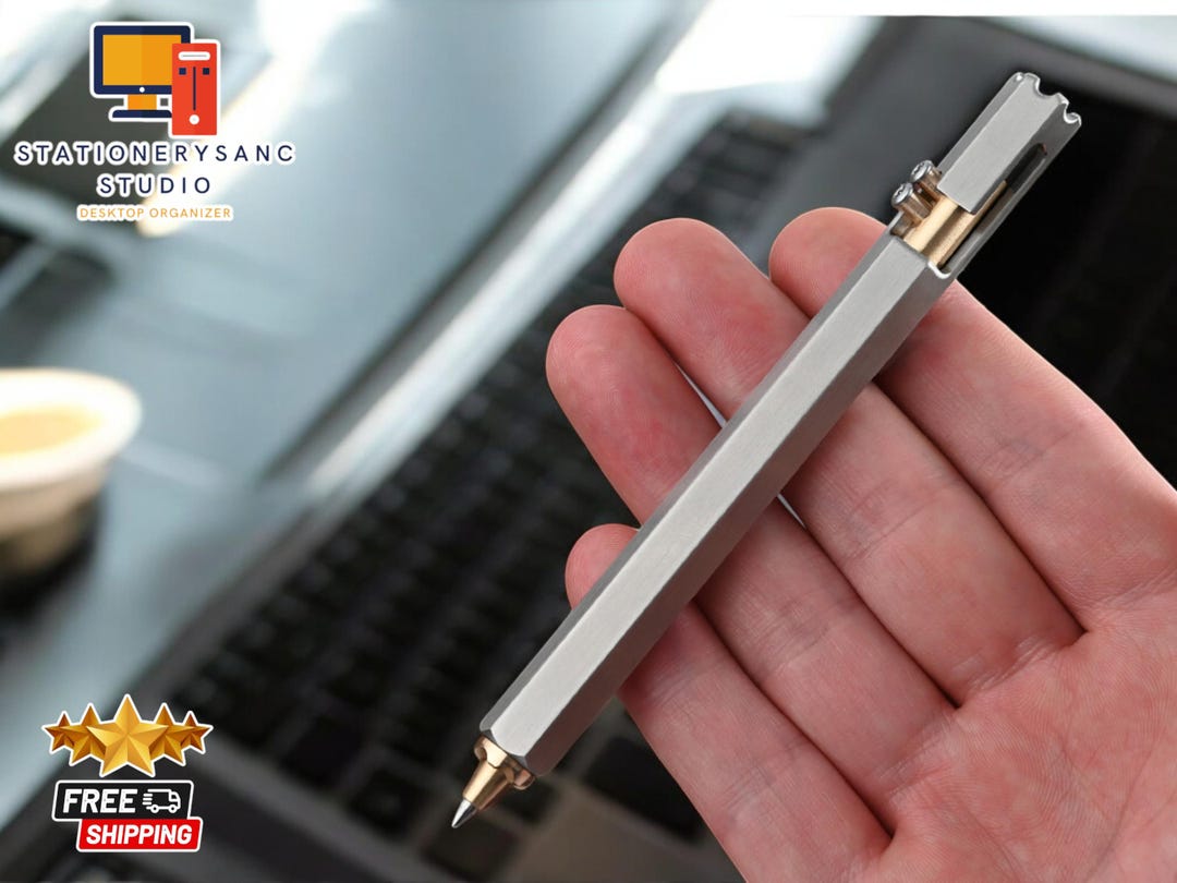 Tactical Bolt Action Pen: Stainless Steel Glass Breaker Writing Tool - Etsy