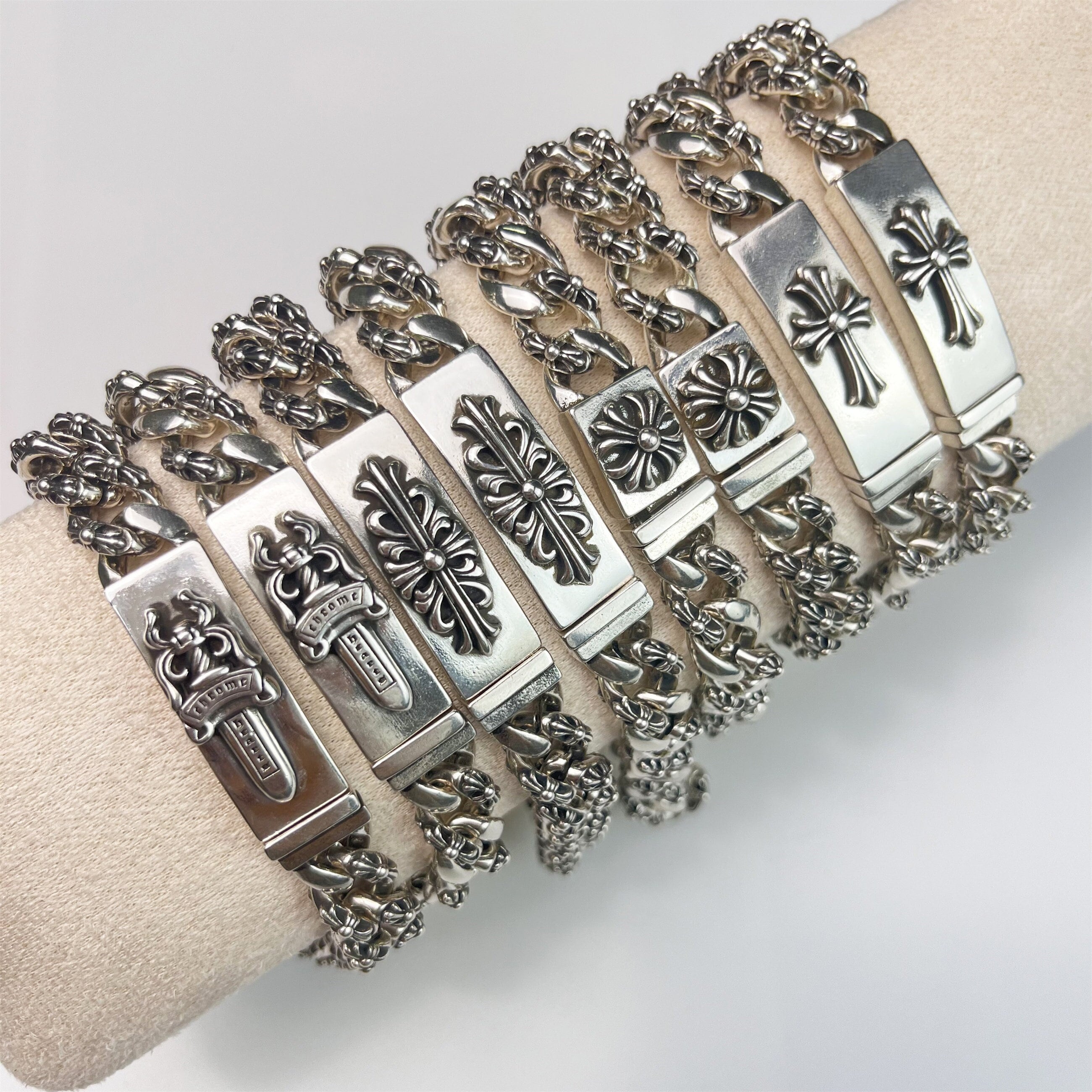 Chrome Hearts Style Bracelets,dagger Bracelets,gothic Bracelets ...