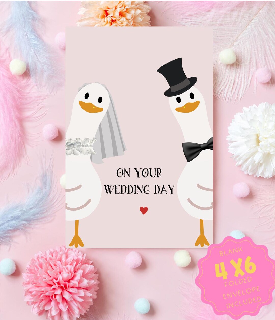 Funny Wedding Card, Special Wedding Card, Unusual Wedding Card, Silly ...