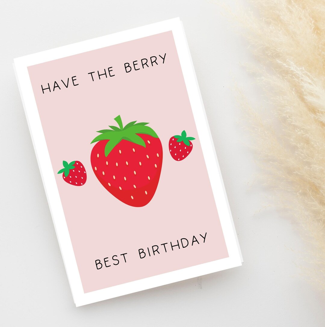 Funny Birthday Card, Foodie Greetings Card, Birthday Wishes, Pun ...