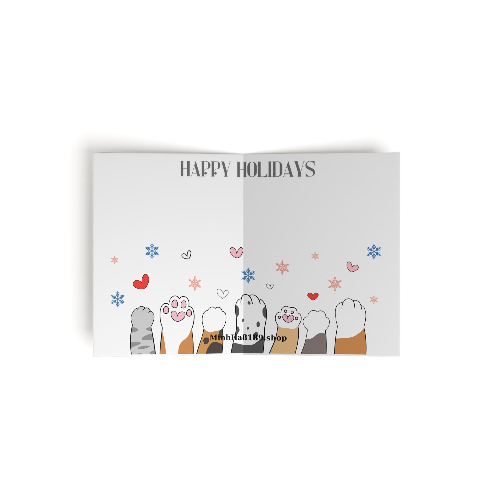 Christmas and New years Greeting cards 8, 16, and 24 pcs with cute ...