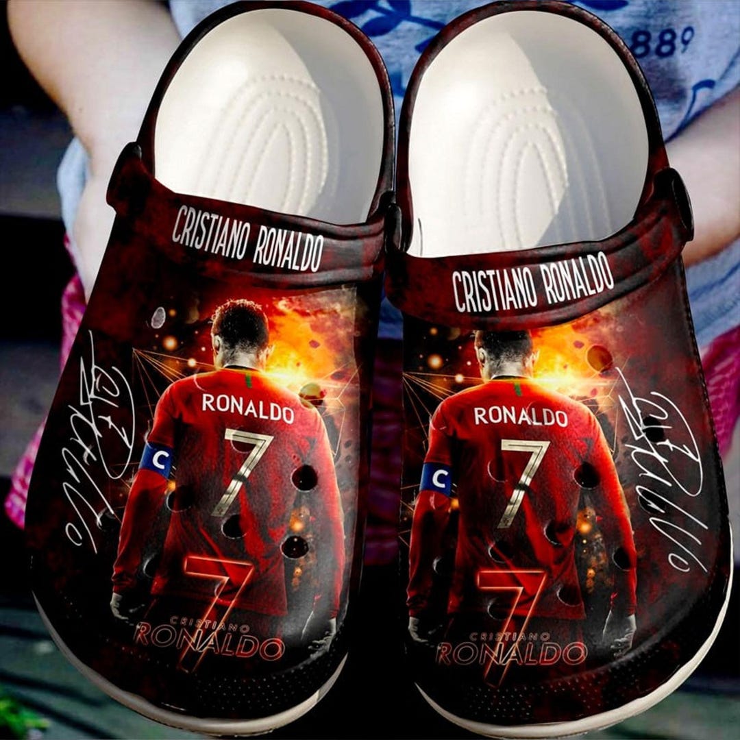 Cristiano Ronaldo Crocs, Limited Edition Shoes, Christmas Gift, Gift ...