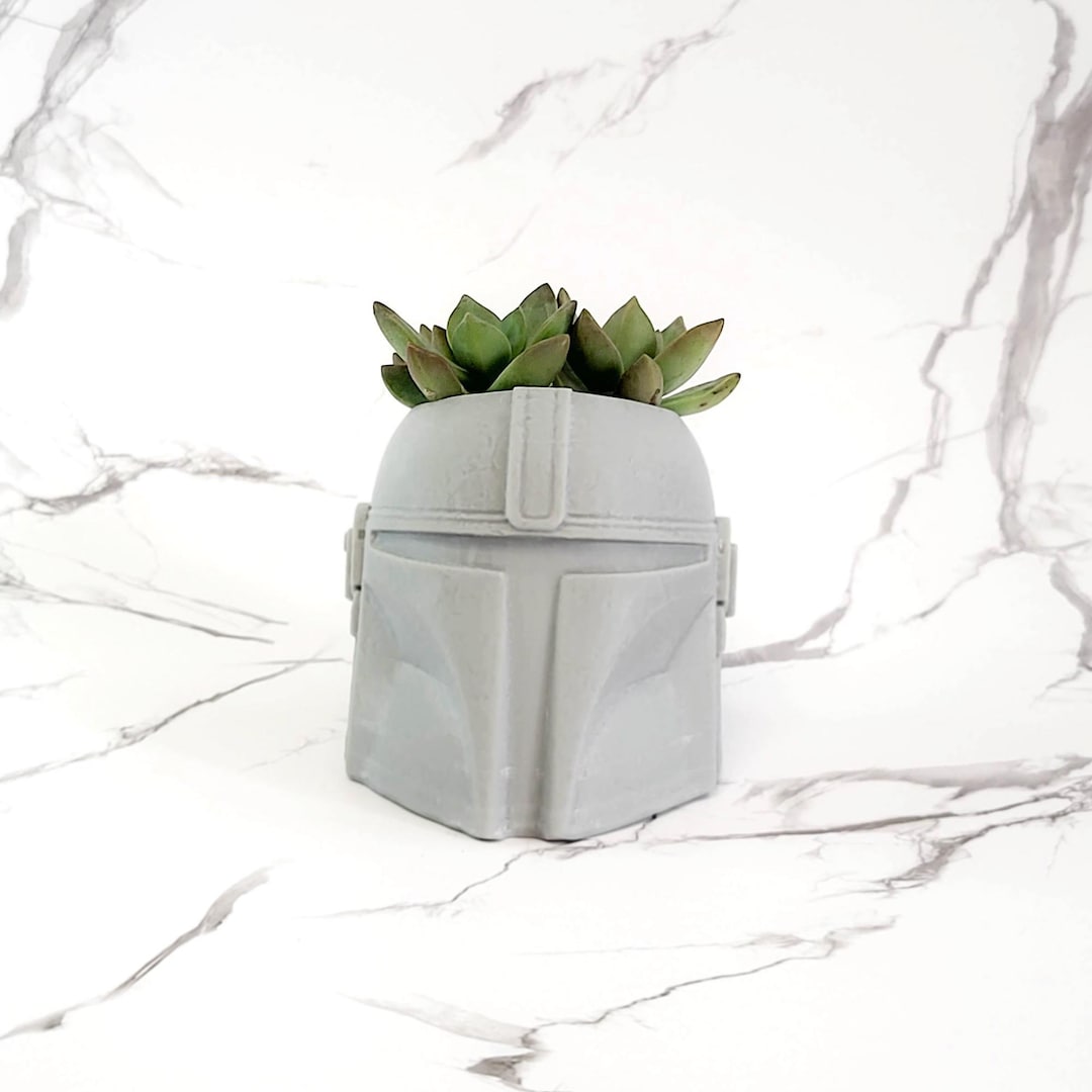 War Star Bounty Hunter Concrete Planter Mini - Star War Planter - SIFI ...