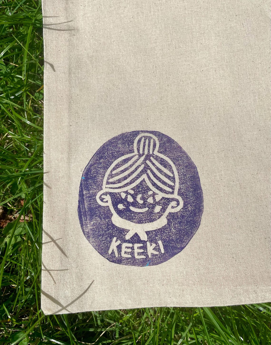 Pear Lady - Two Colour Screen Printed Cotton Tote Bag - Etsy
