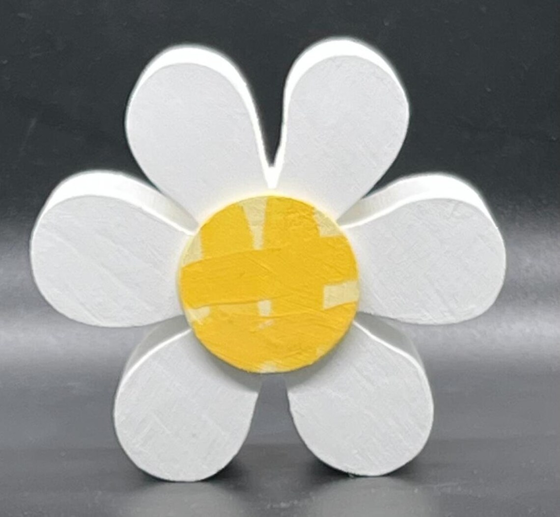 Rustic Chunky Wood Daisy - Etsy